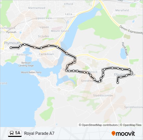 5A Route: Schedules, Stops & Maps - Royal Parade A7 (Updated)