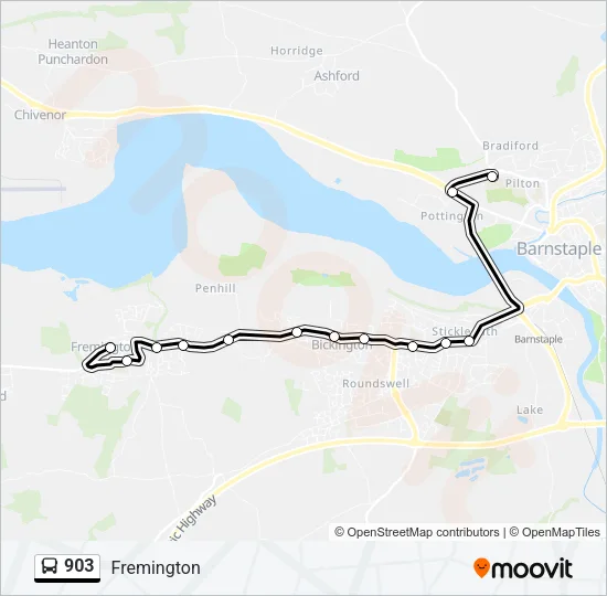 903 Route: Schedules, Stops & Maps - Fremington (Updated)