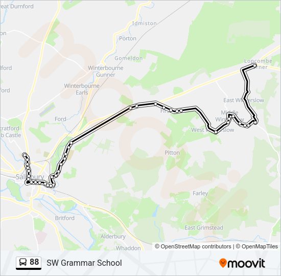 88 Route: Schedules, Stops & Maps - SW Grammar School (Updated)