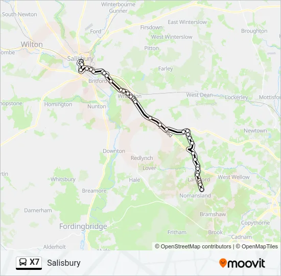 X7 Route: Schedules, Stops & Maps - Salisbury (Updated)