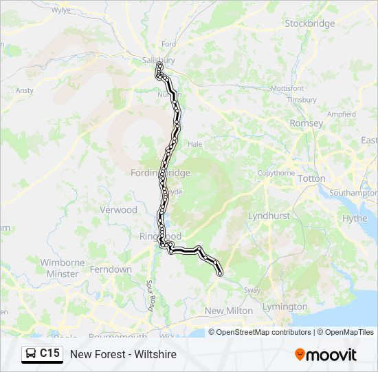 c15 Route: Schedules, Stops & Maps - Brockenhurst College (Updated)