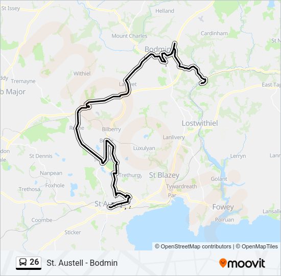 26 Route: Schedules, Stops & Maps - Bus Station (Updated)