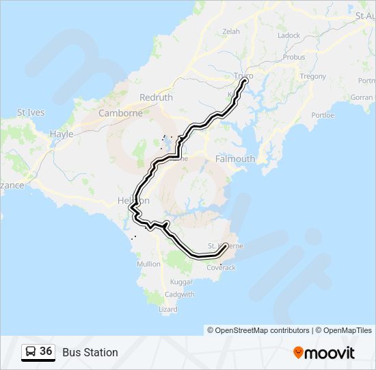 36 Route: Schedules, Stops & Maps - Bus Station (Updated)