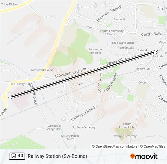40 Route: Schedules, Stops & Maps - Railway Station (Sw-Bound) (Updated)