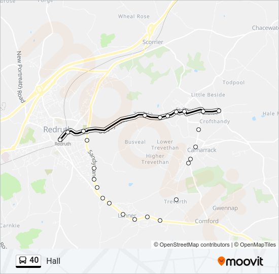 40 Route: Schedules, Stops & Maps - Hall (Updated)