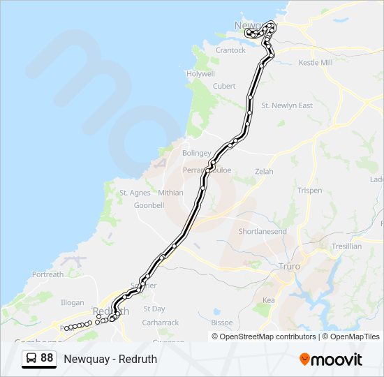 88 Route: Schedules, Stops & Maps - Bus Station (Updated)