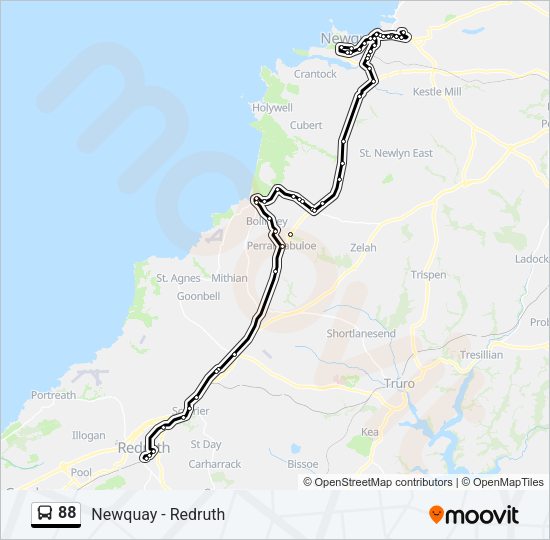 88 Route: Schedules, Stops & Maps - Bus Station (Updated)