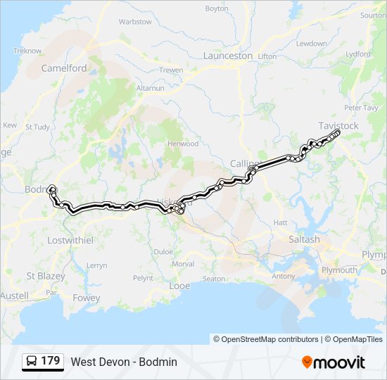 179 Route: Schedules, Stops & Maps - Callywith College C (Updated)