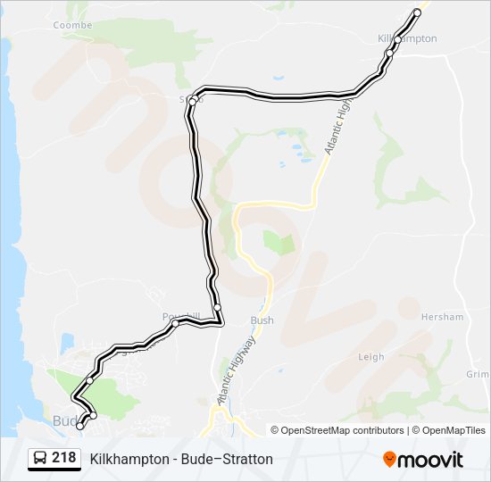218 Route: Schedules, Stops & Maps - The Strand (Updated)