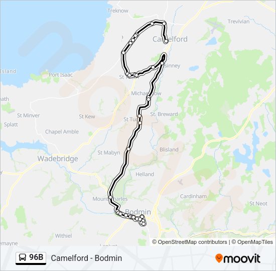 96b Route: Schedules, Stops & Maps - Mount Folly (Updated)