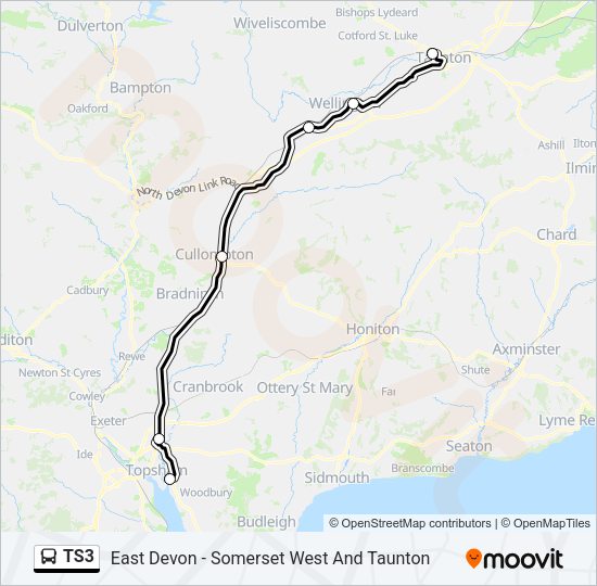 ts3 Route: Schedules, Stops & Maps - Clyst St George (Updated)