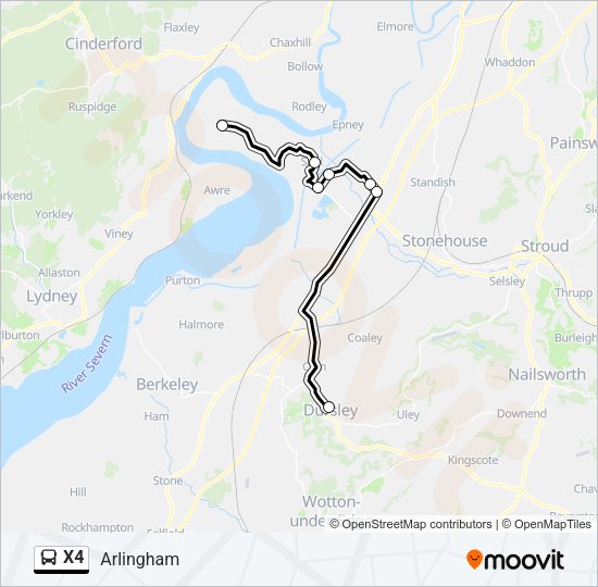 X4 Route: Schedules, Stops & Maps - Arlingham (Updated)