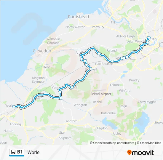 B1 Route: Schedules, Stops & Maps - Congresbury (Updated)
