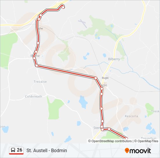 26 Route: Schedules, Stops & Maps - Resugga Green (Updated)