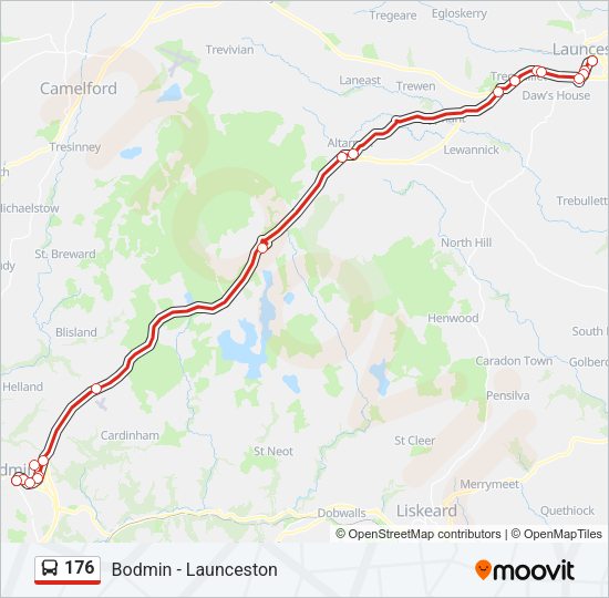 176 Route: Schedules, Stops & Maps - Westgate Street (Updated)