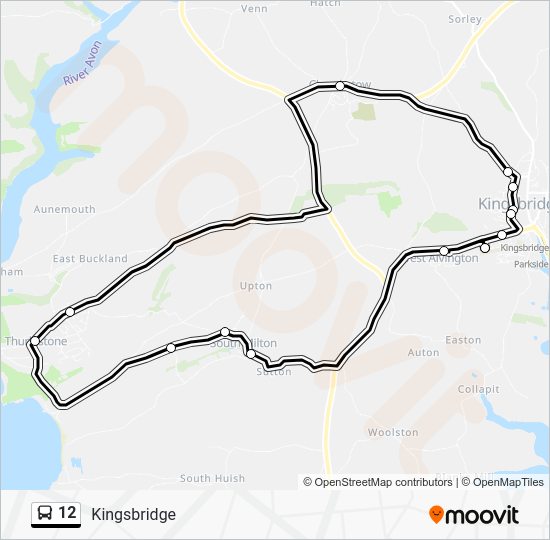 12 Route: Schedules, Stops & Maps - Kingsbridge (Updated)