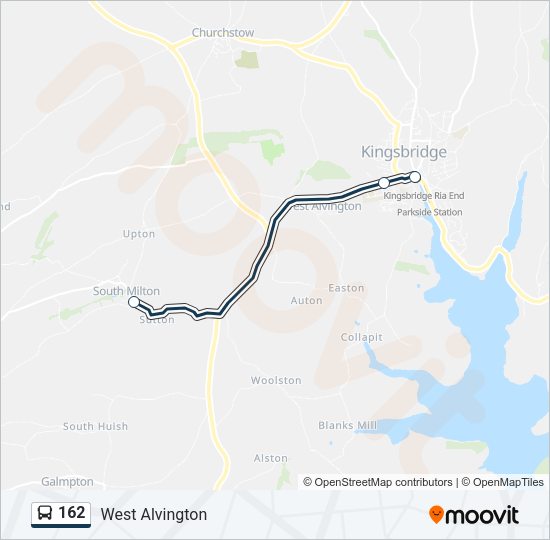 162 Route: Schedules, Stops & Maps - West Alvington (Updated)