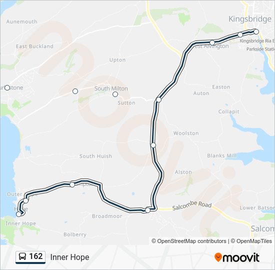 162 Route: Schedules, Stops & Maps - Inner Hope (Updated)