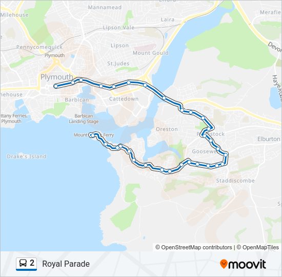 2 Route: Schedules, Stops & Maps - Royal Parade (Updated)