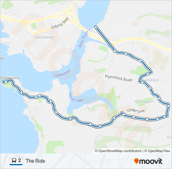 2 Route: Schedules, Stops & Maps - The Ride (Updated)