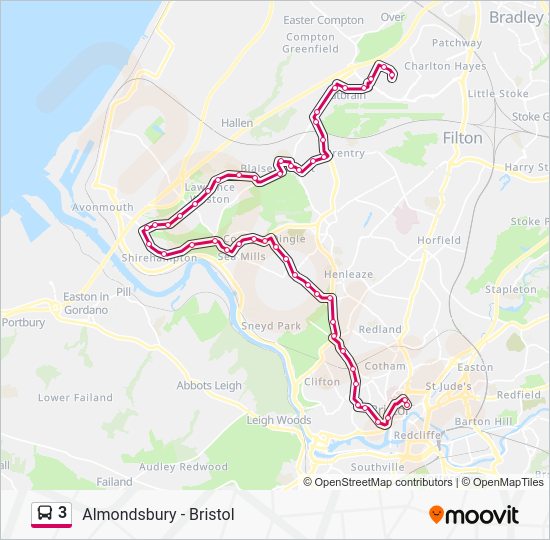 3 Route: Schedules, Stops & Maps - Cribbs Causeway (Updated)