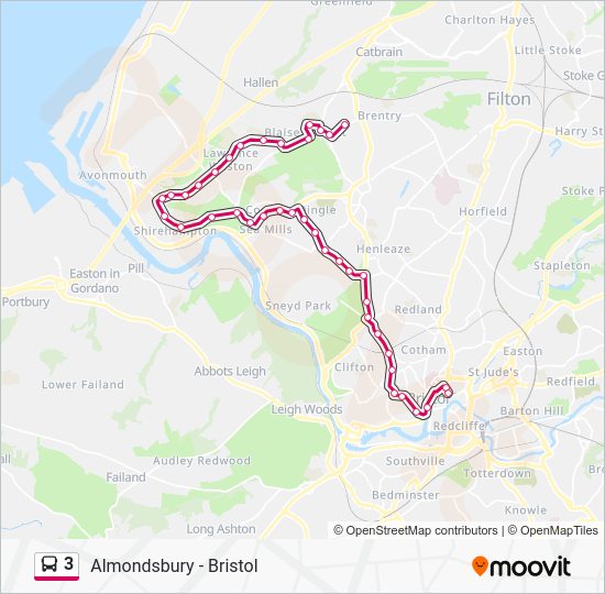 3 Route: Schedules, Stops & Maps - Henbury, Crow Lane (Updated)