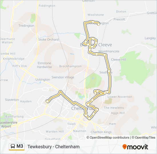 m3 Route: Schedules, Stops & Maps - Hesters Way (Updated)