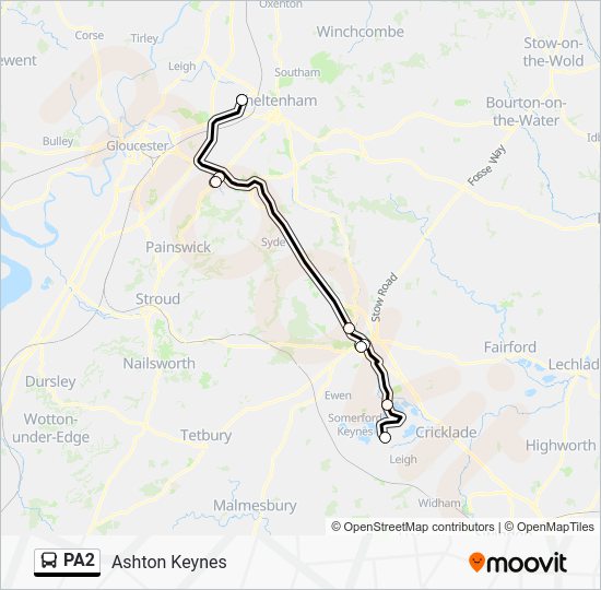 pa2 Route: Schedules, Stops & Maps - Hesters Way (Updated)