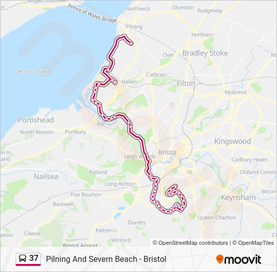 37 Route: Schedules, Stops & Maps - Severn Beach Trading Estate (Updated)