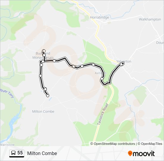 55 Route: Schedules, Stops & Maps - Milton Combe (Updated)