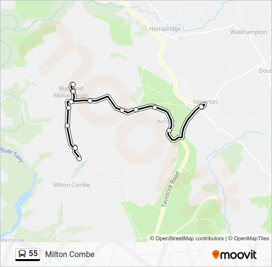 55 Route: Schedules, Stops & Maps - Milton Combe (Updated)