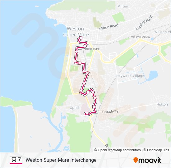 7 Route: Schedules, Stops & Maps - Weston-Super-Mare Interchange (Updated)