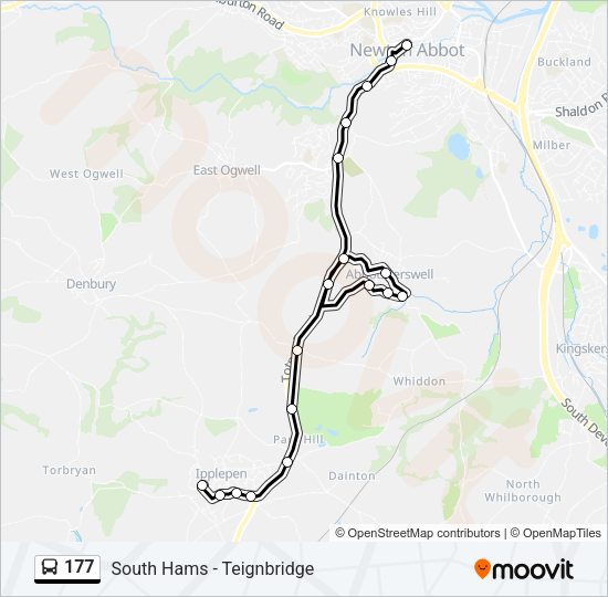 177 Route: Schedules, Stops & Maps - Ipplepen (Updated)