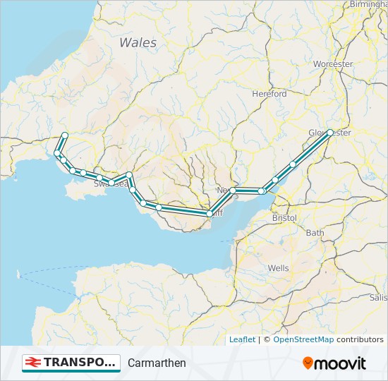TRANSPORT FOR WALES Route: Schedules, Stops & Maps - Carmarthen