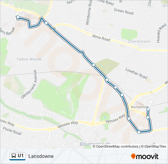 u1 Route: Schedules, Stops & Maps - Lansdowne (Updated)
