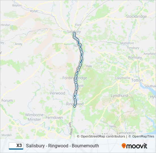x3 Route: Schedules, Stops & Maps - Ringwood (Updated)