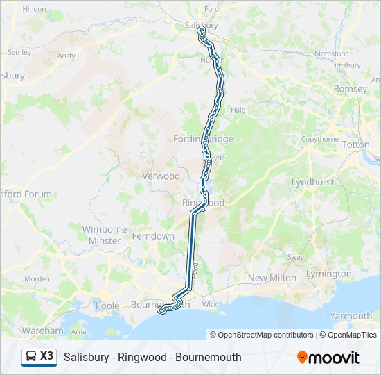 x3 Route: Schedules, Stops & Maps - Salisbury (Updated)