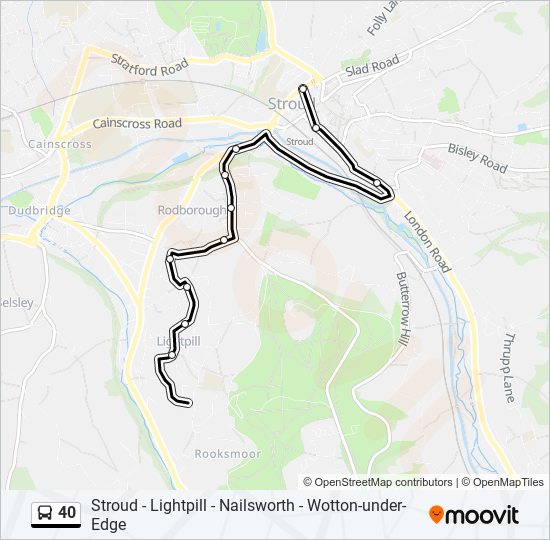 40 Route: Schedules, Stops & Maps - Stroud (Updated)