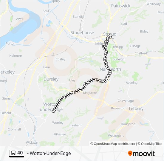 40 Route: Schedules, Stops & Maps - Stroud (Updated)
