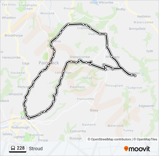 228 Route: Schedules, Stops & Maps - Stroud (Updated)