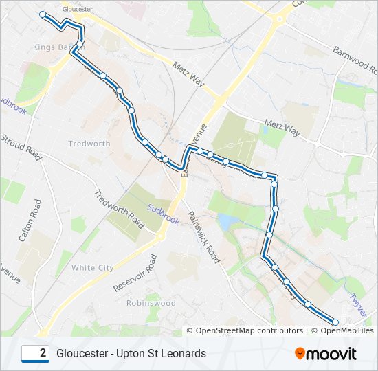 2 Route: Schedules, Stops & Maps - Abbeydale (Updated)