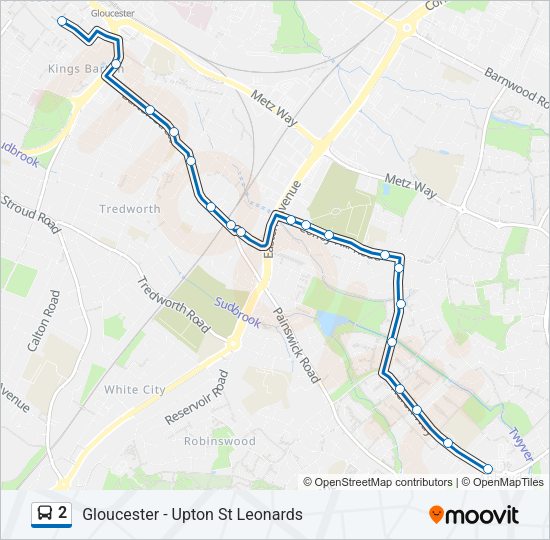 2 Route: Schedules, Stops & Maps - Abbeydale (Updated)