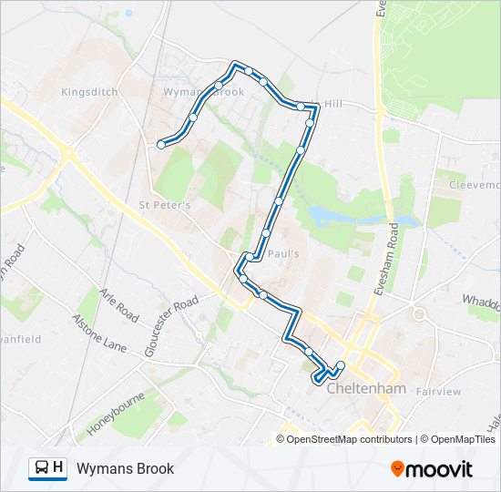 h Route: Schedules, Stops & Maps - Wymans Brook (Updated)