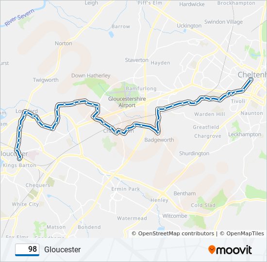 98 Route: Schedules, Stops & Maps - Gloucester (Updated)