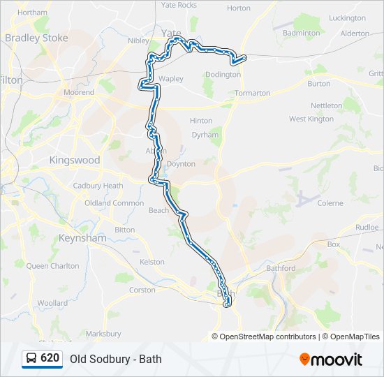 620 Route: Schedules, Stops & Maps - Old Sodbury (Updated)