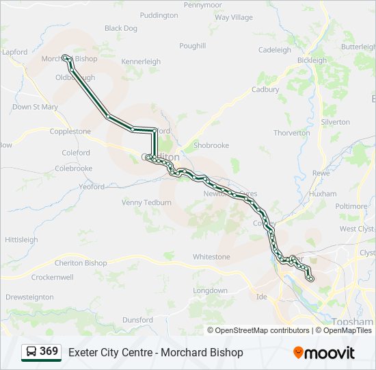 369 Route: Schedules, Stops & Maps - Wonford (Updated)
