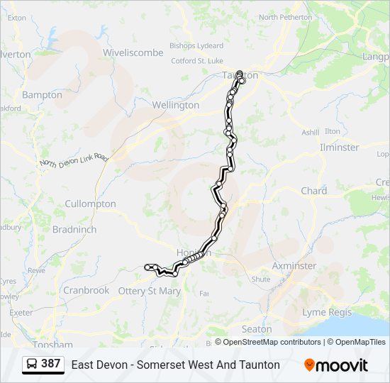387 Route: Schedules, Stops & Maps - Feniton (Updated)