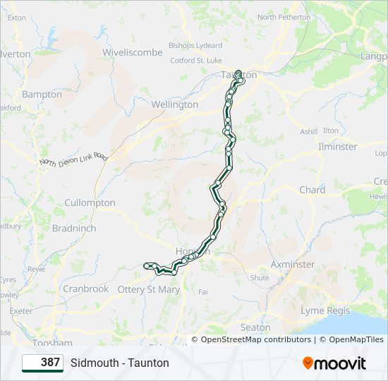 387 Route: Schedules, Stops & Maps - Feniton (Updated)