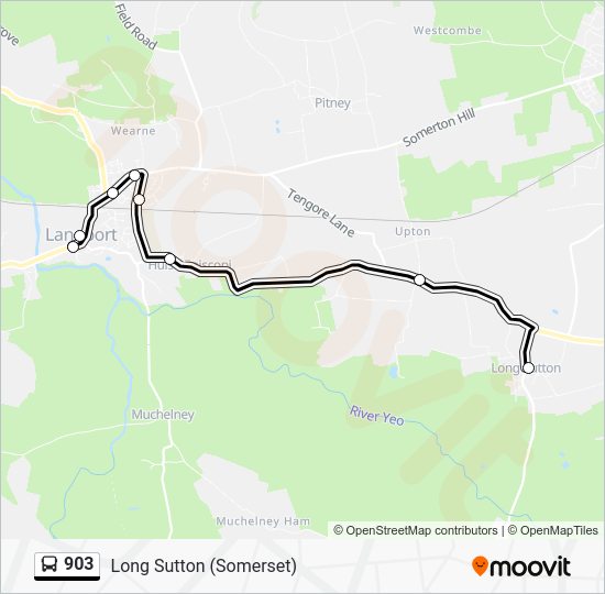 903 Route: Schedules, Stops & Maps - Long Sutton (Somerset) (Updated)