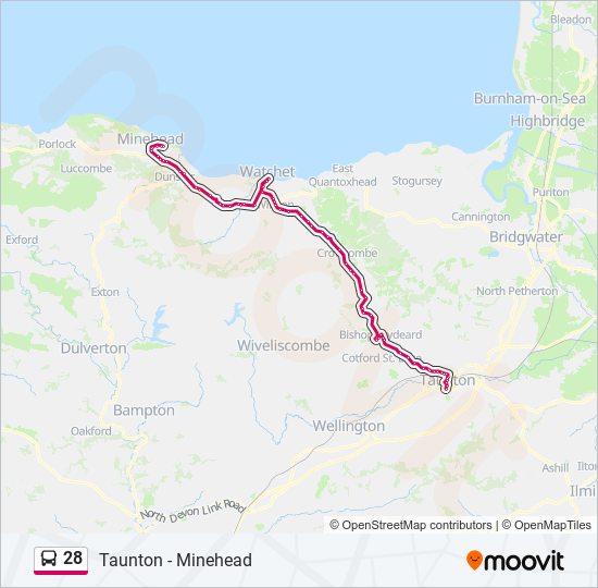 28 Route: Schedules, Stops & Maps - Taunton (Updated)